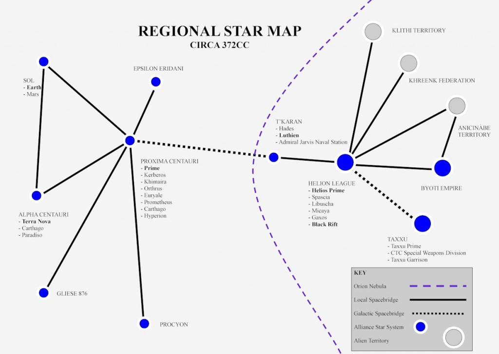 GALACTIC STARMAP 2472AD – MICHAEL G. THOMAS